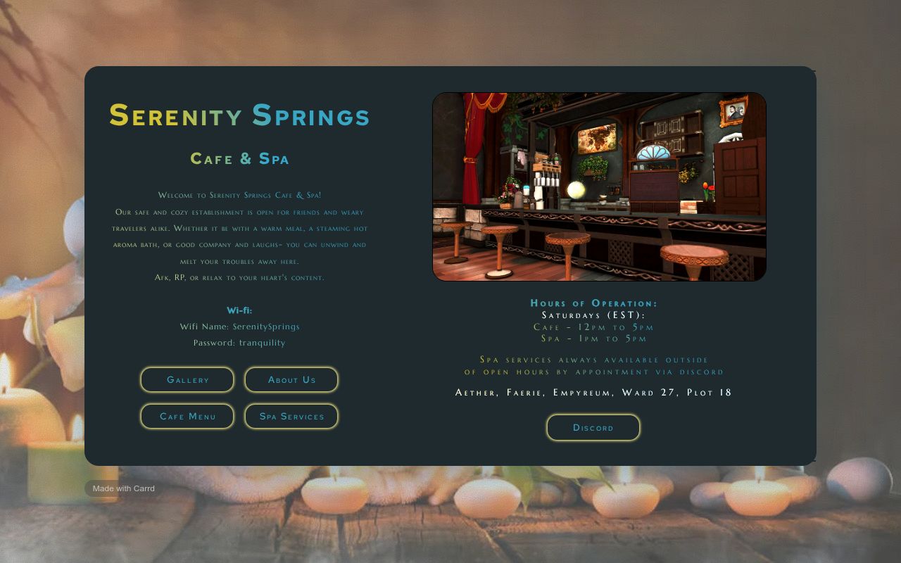 Serenity Springs Cafe & Spa